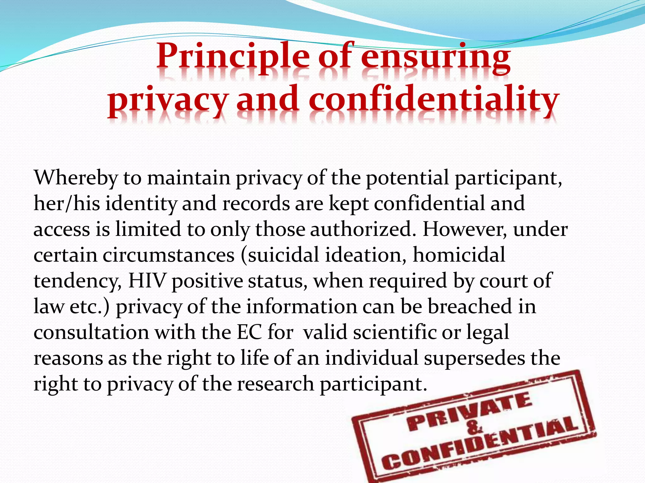 Principles of icmr | PPTX