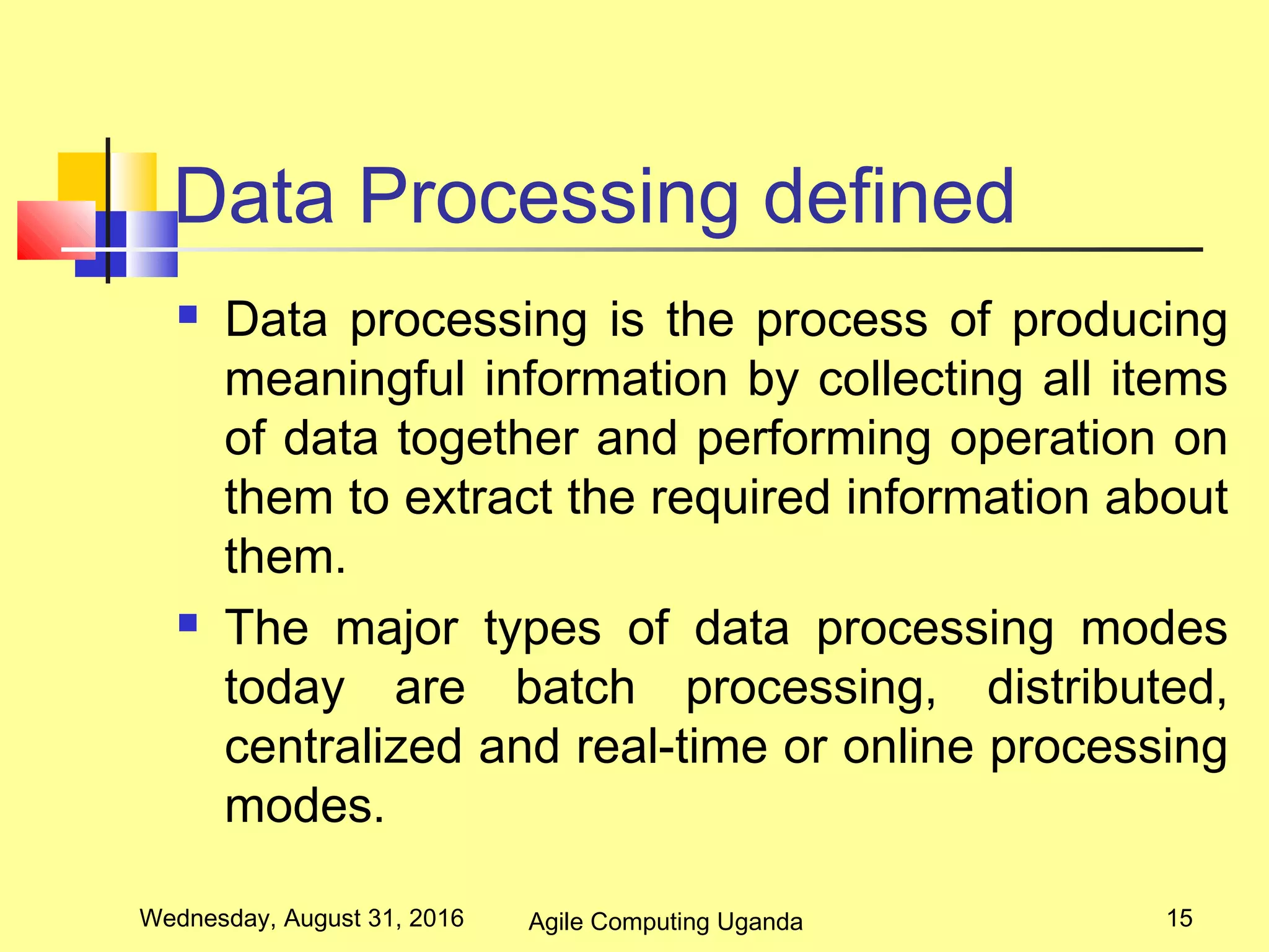 Principles of ict concepts and data processing | PPT
