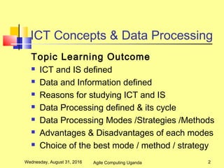 Principles of ict concepts and data processing | PPT