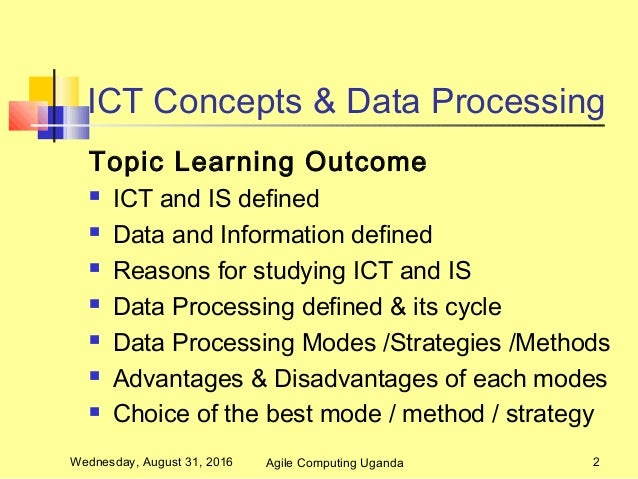 Principles of ict concepts and data processing
