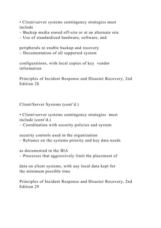 Principles of Incident Response and Disaster Recovery, 2.docx