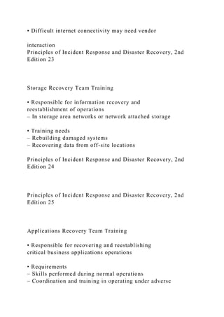 Principles of Incident Response and Disaster Recovery, 2nd E.docx