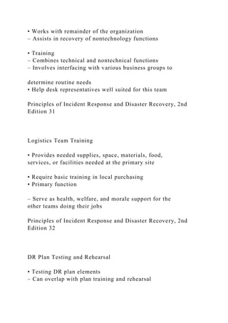 Principles of Incident Response and Disaster Recovery, 2nd E.docx