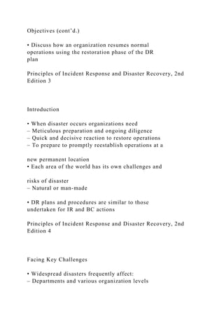 Principles of Incident Response and Disaster Recovery, 2nd E.docx