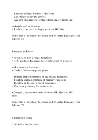 Principles of Incident Response and Disaster Recovery, 2nd E.docx