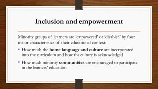 Principles of inclusivity(1) | PDF