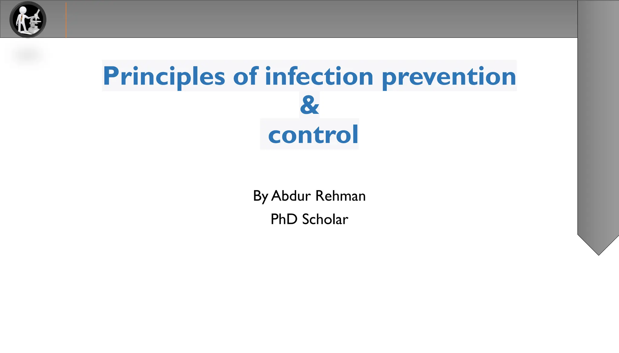 Principles of infection prevention in laboratory and hospital | PPT
