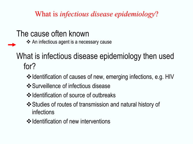 Principles of infectious disease. epidemiology | PPT