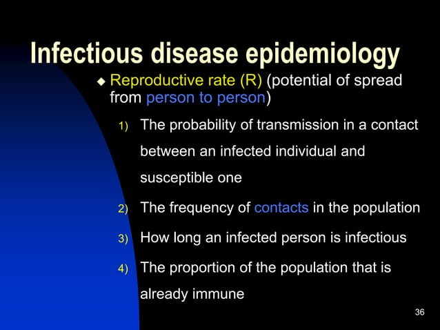 Principles of infectious disease. epidemiology | PPT