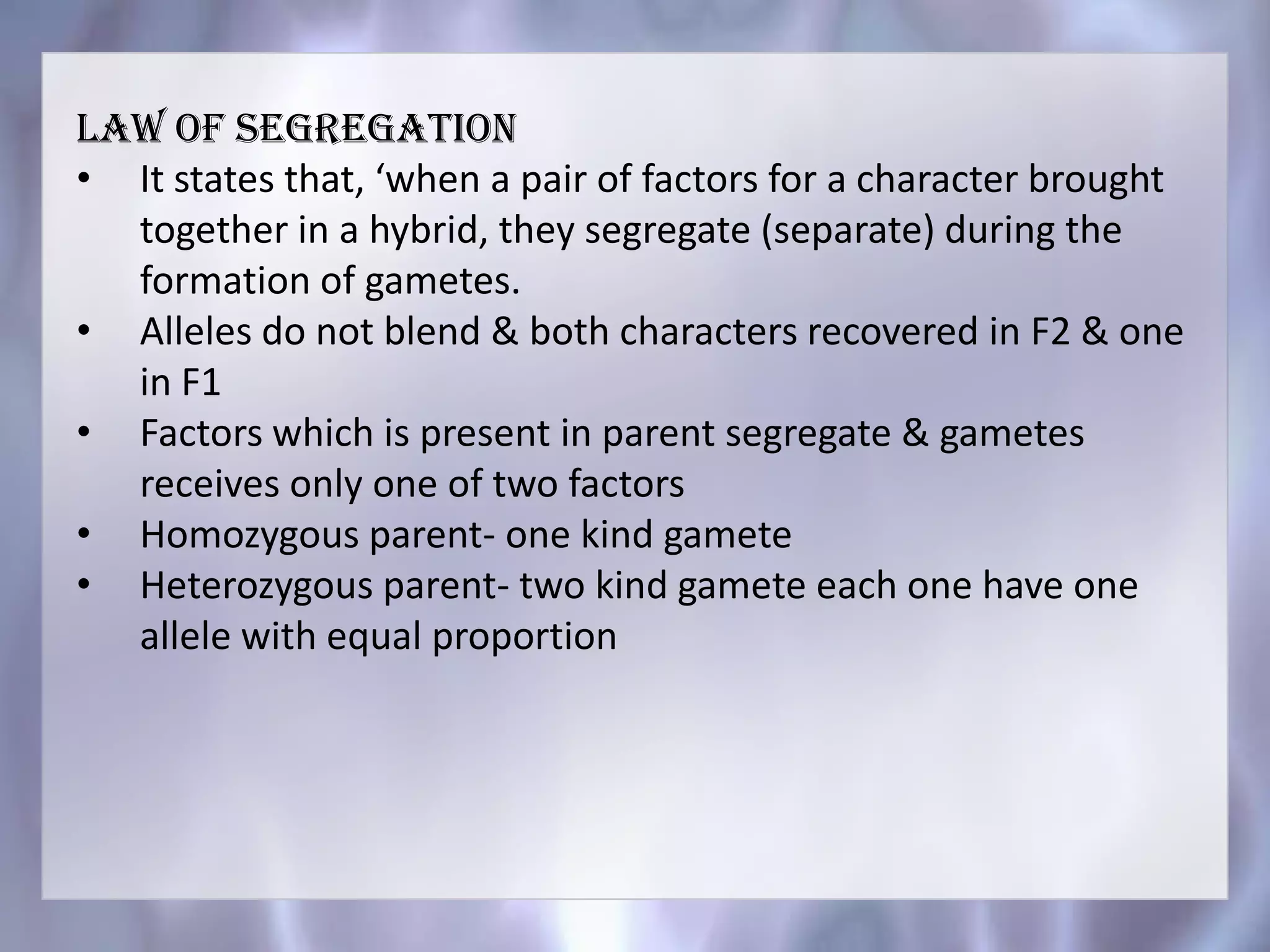 Principles of Inheritance, Class 12 CBSE | PPTX