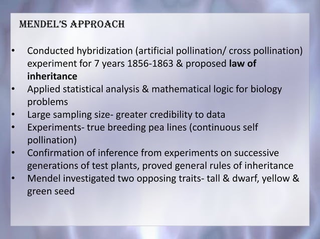 Principles of Inheritance, Class 12 CBSE | PPTX
