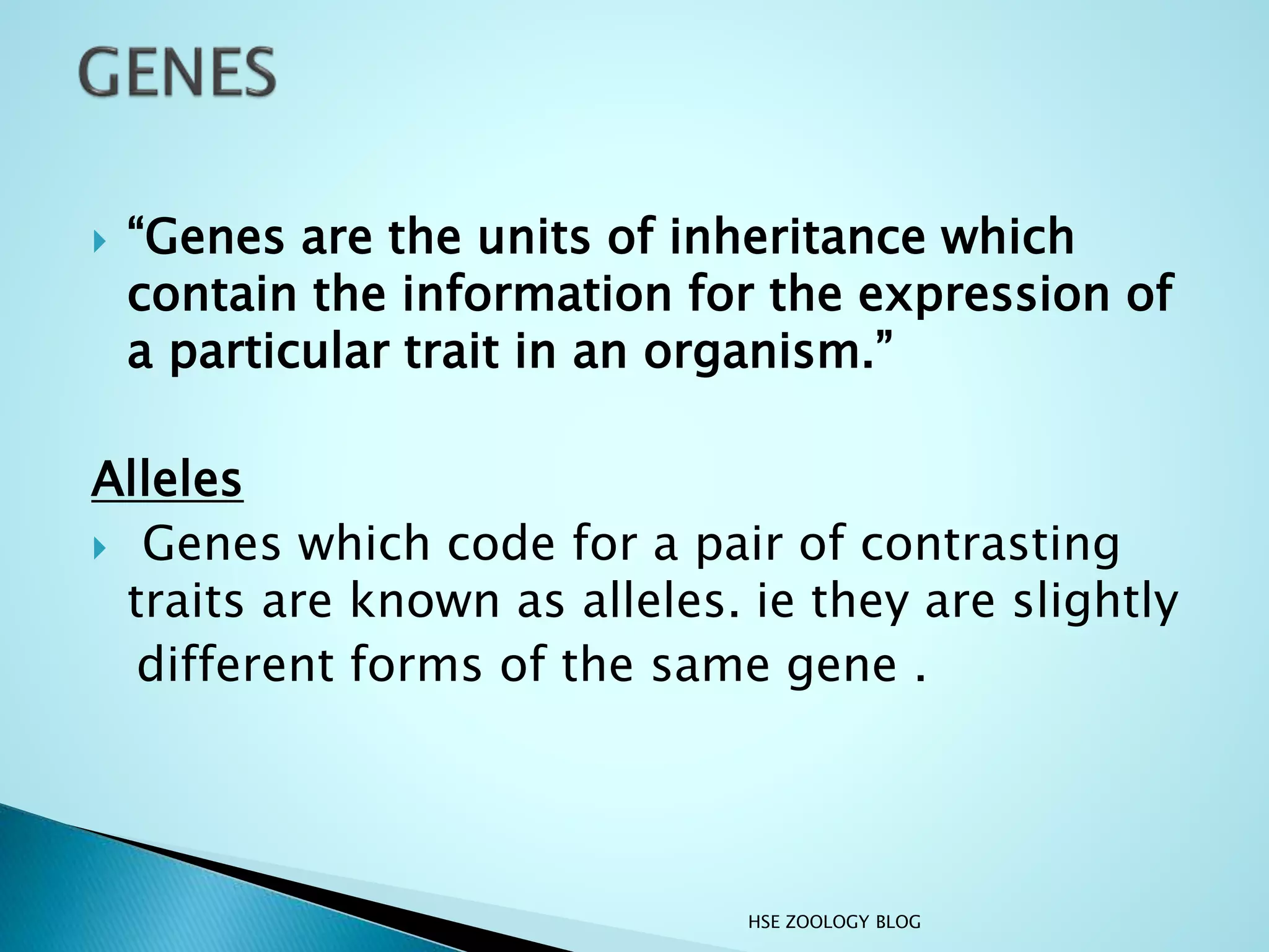 Principles of inheritance and variation | PPSX