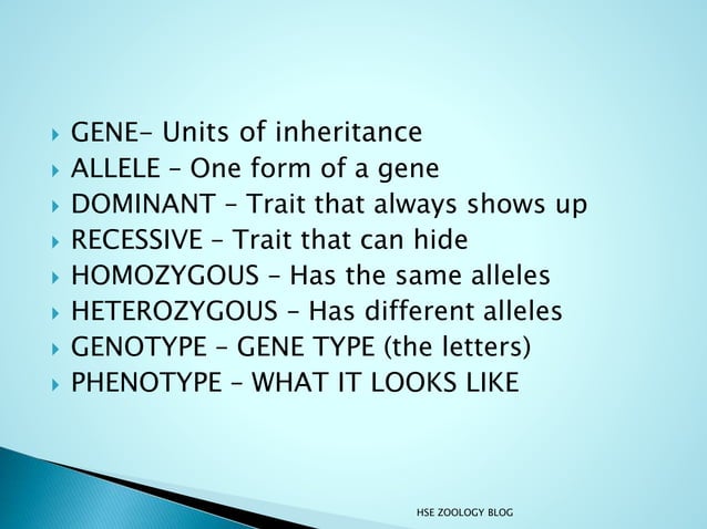 Principles of inheritance and variation | PPSX | Genetics | Science