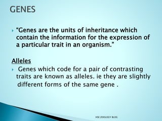 Principles of inheritance and variation | PPSX