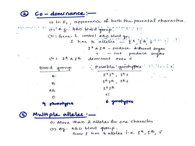 Principles of inheritance and variation (Class 12) | PPTX