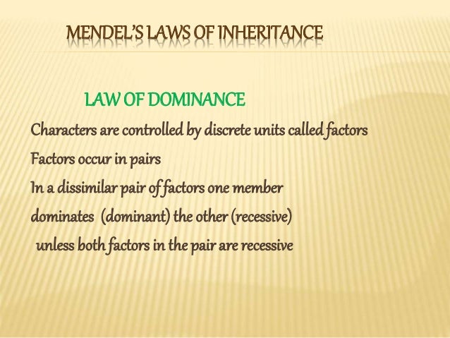 Principles of inheritance and variations presentation part- I | PPT