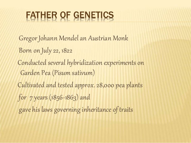 Principles of inheritance and variations presentation part- I | PPT