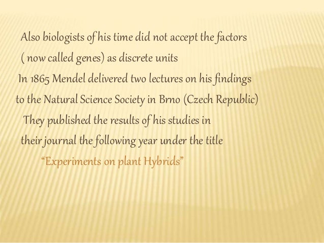 Principles of inheritance and variations presentation part- I | PPT