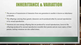 Principles of inheritance & variation I | PPTX