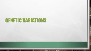 Principles of inheritance & Variation-IV | PPTX | Genetics | Science