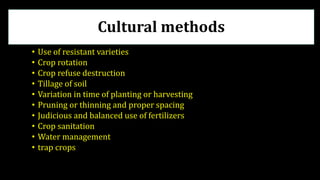 Principles of insect pest management | PPTX