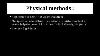 Principles of insect pest management | PPTX