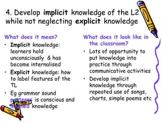 Principles Of Instructed Second Language Learning | PPT