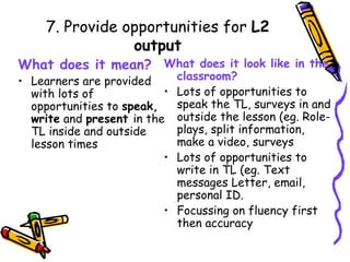 Principles Of Instructed Second Language Learning | PPT