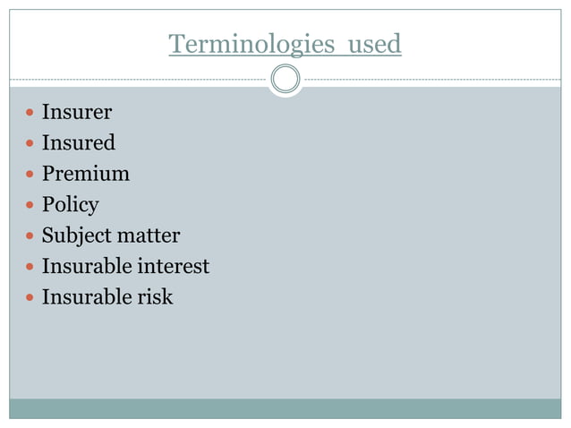 Principles of insurance | PPTX | Insurance | Personal Finance