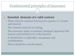 Principles of insurance | PPTX