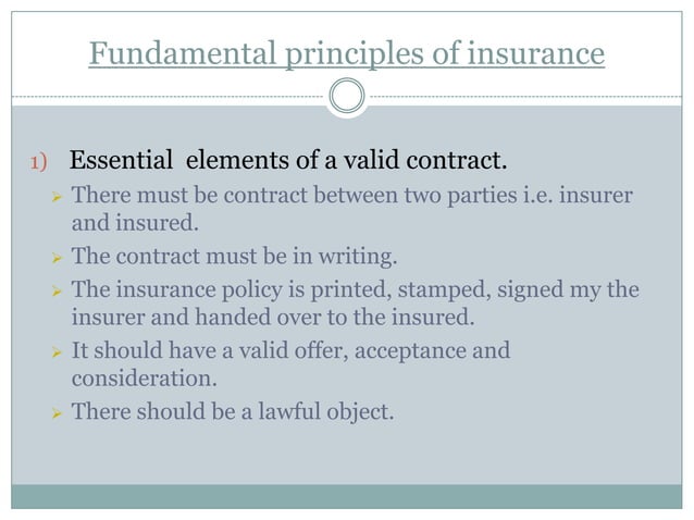 Principles of insurance | PPTX | Insurance | Personal Finance