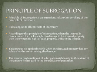 Principles of insurance | PPTX