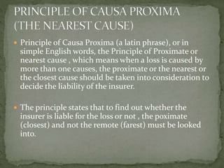 Principles of insurance | PPTX