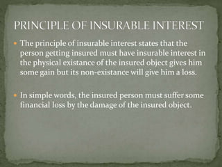 Principles of insurance | PPTX