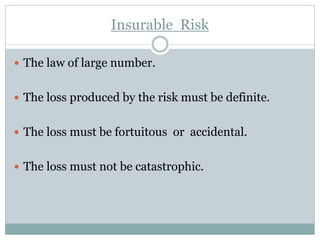 Principles of insurance | PPTX