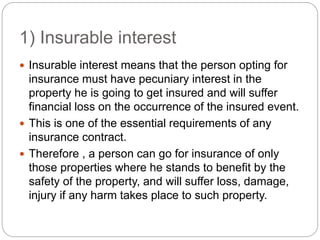 Principles of insurance | PPTX