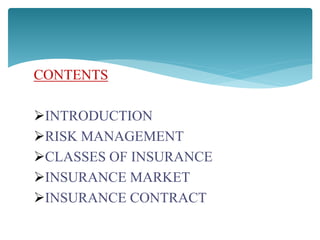 Principles of insurance | PPTX
