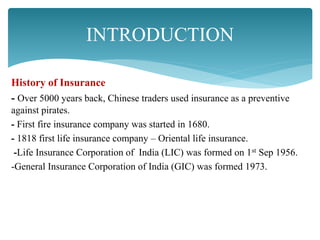 Principles of insurance | PPTX