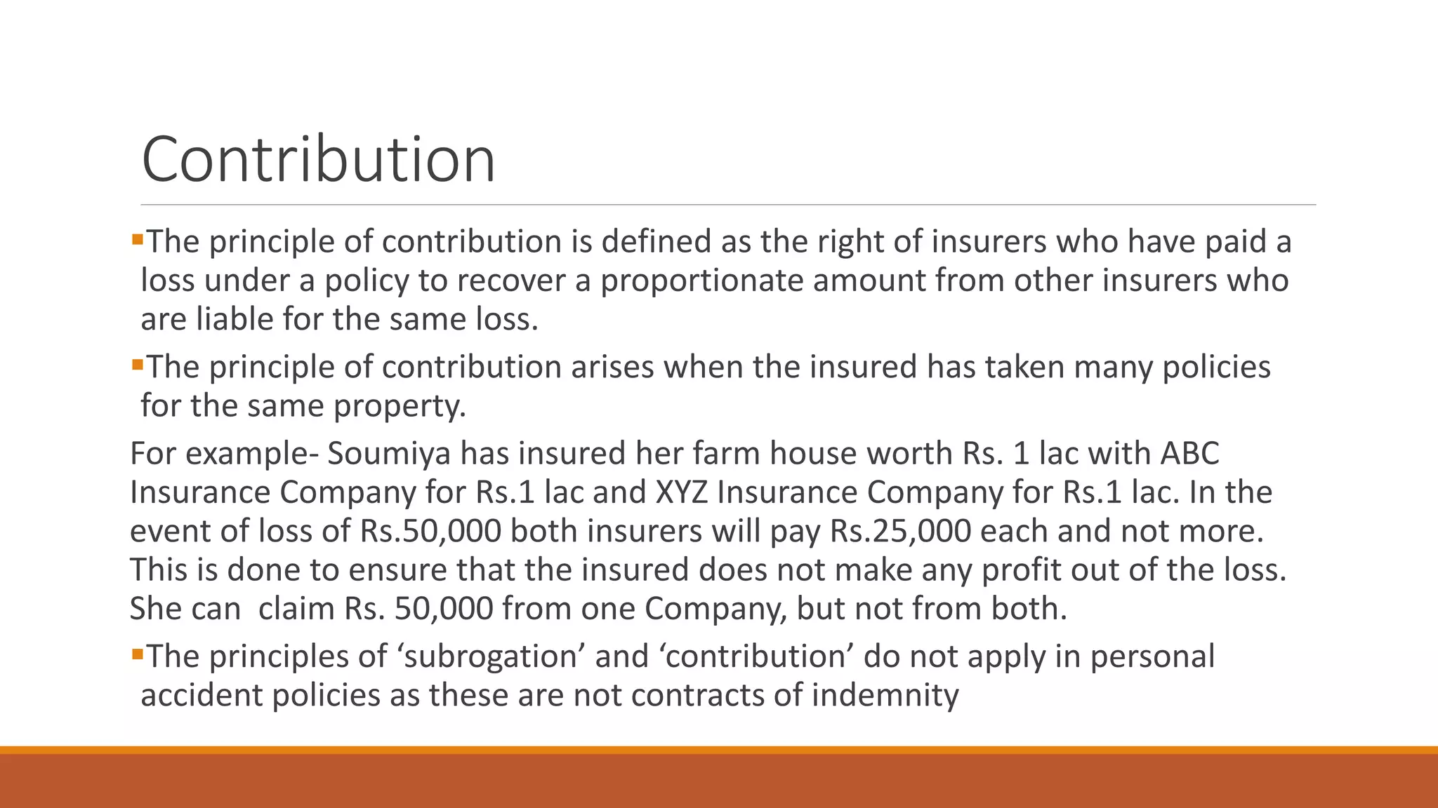 Principles of insurance | PPTX