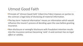 Principles of insurance | PPTX