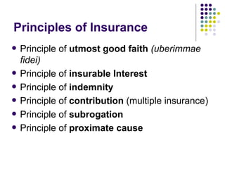 Principles of insurance filnal | PPT