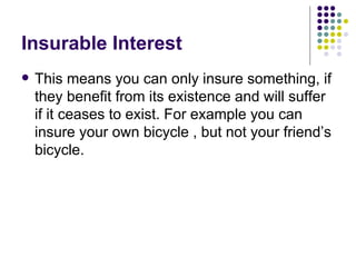 Principles of insurance filnal | PPT