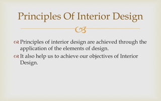 Principles of Interior design | PPTX