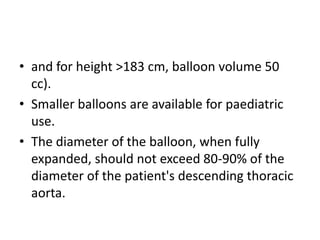 Principles Of Intra Aortic Balloon Pump Counterpulsation | PPTX