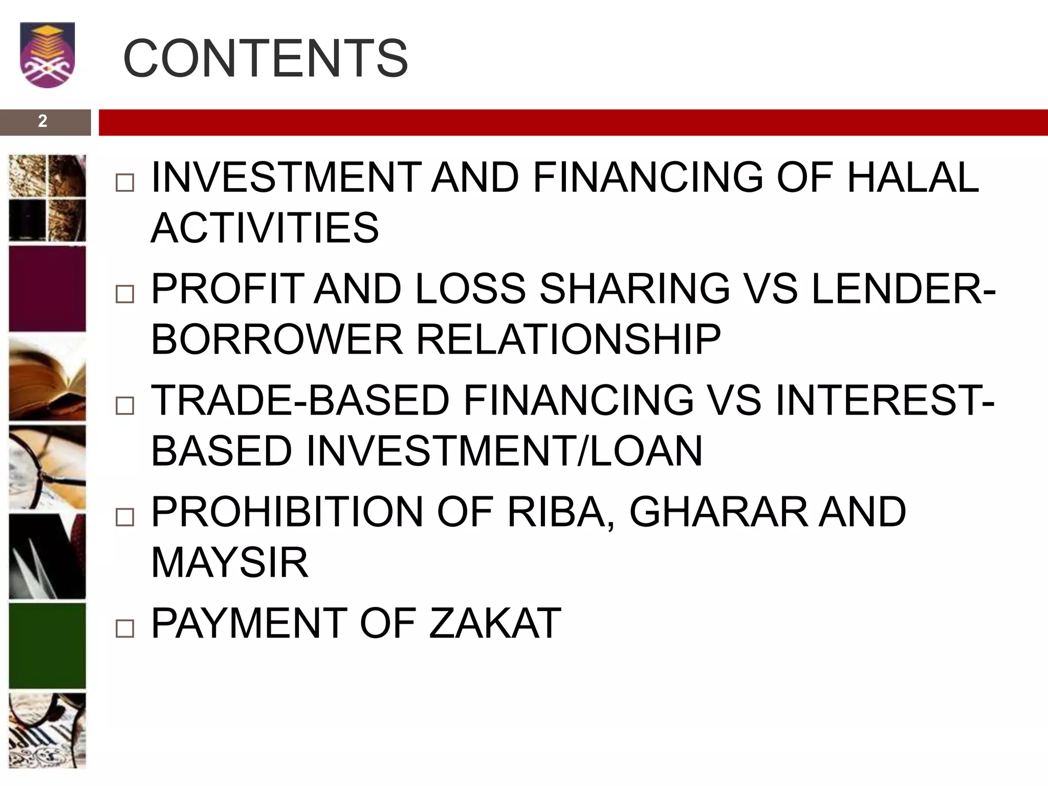 Fundamental of Islamic Banking - Principles of Islamic Banking | PPTX