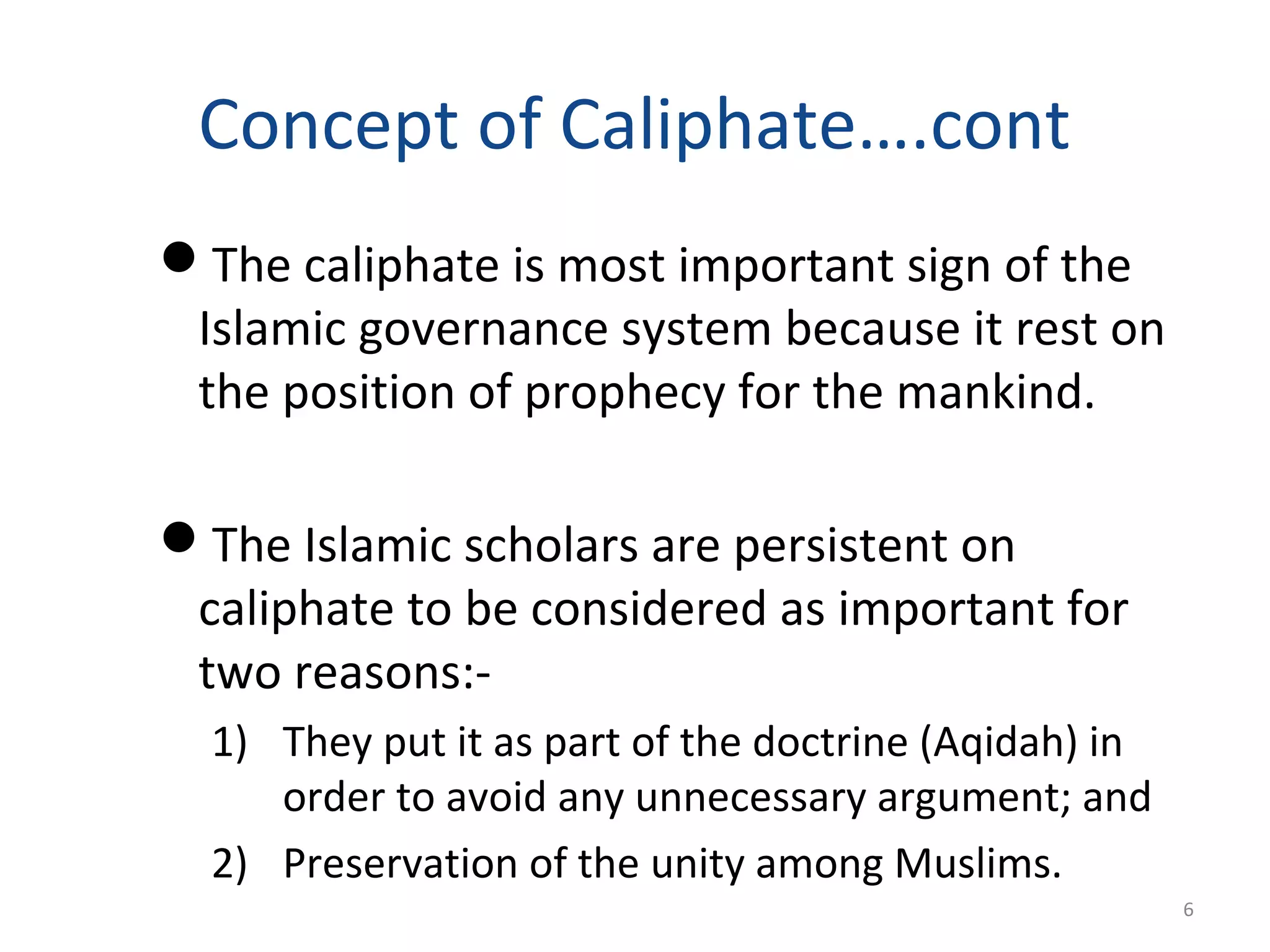 Principles of Islamic Governance and Leadership week 3 lecture | PPT