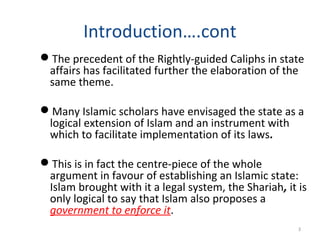 Principles of Islamic Governance and Leadership week 3 lecture | PPT