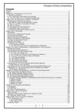 Principles of islamic jurisprudence | PDF