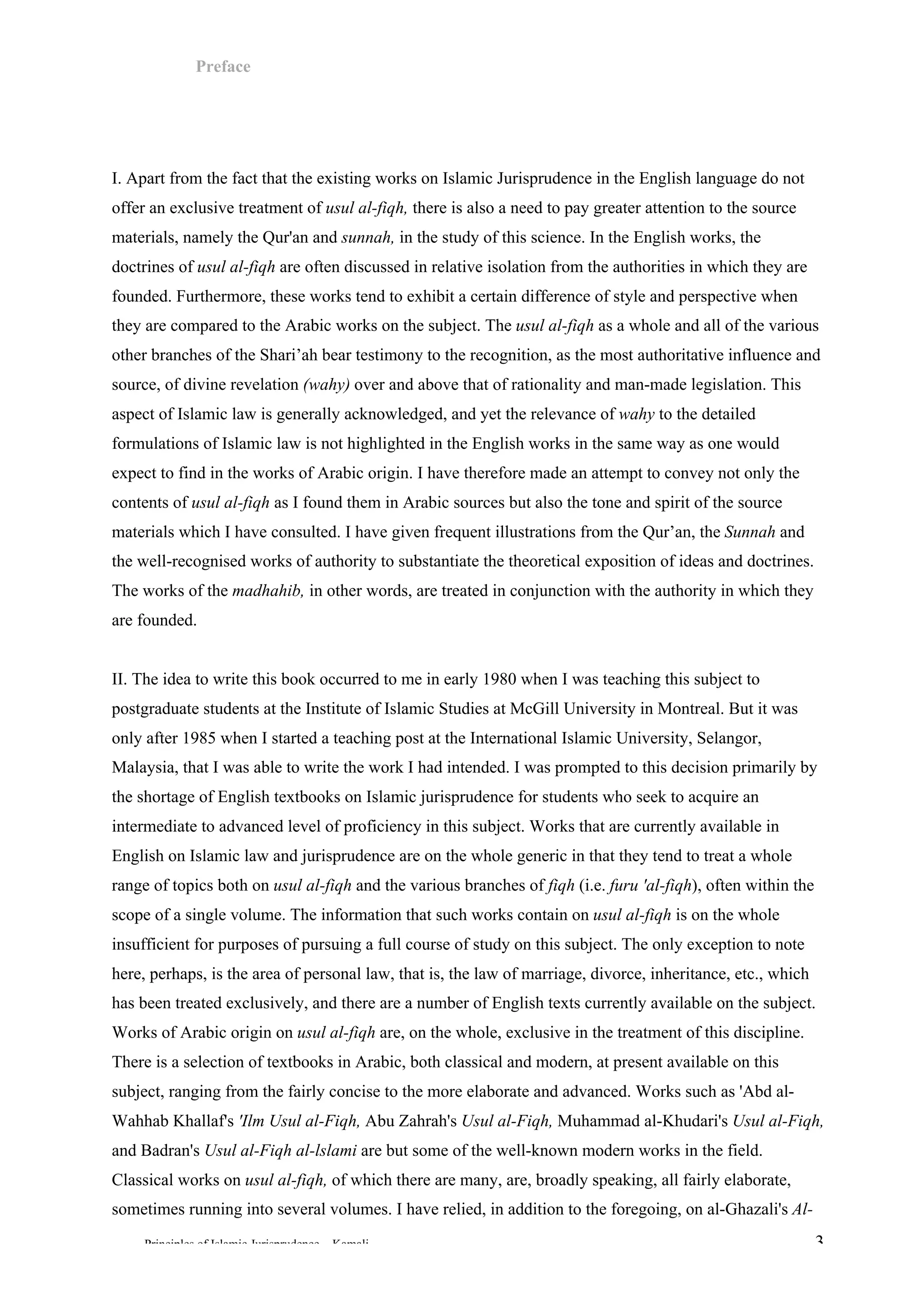 Principles of islamic jurisprudence by MH kamali | PDF