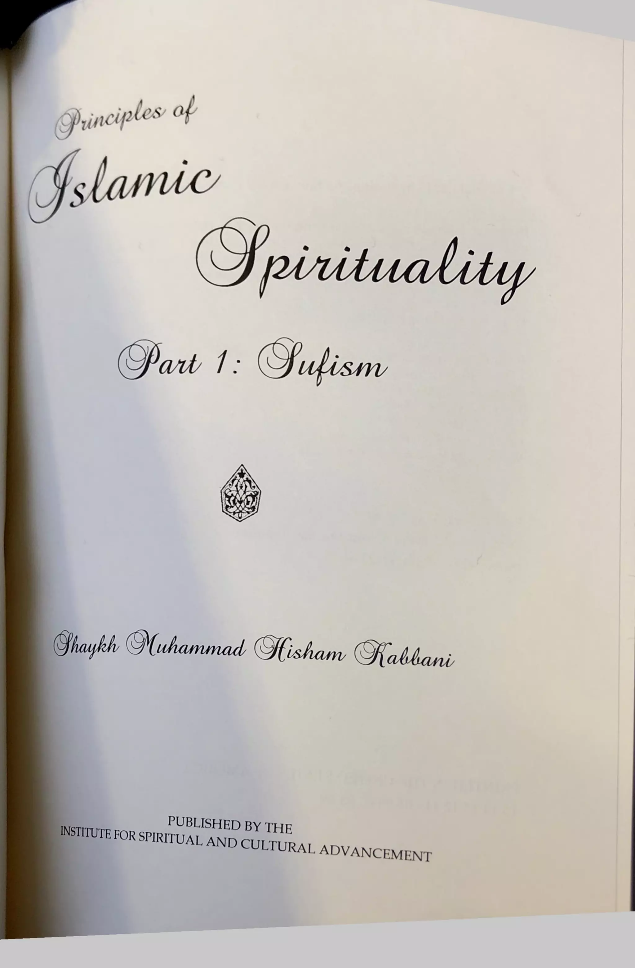 Principles of islamic spirituality part 1 sufism by shaykh muhammad ...